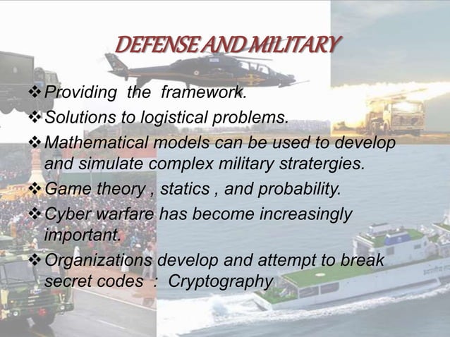 Applications of mathematics in real life | PPTX | Physics | Science