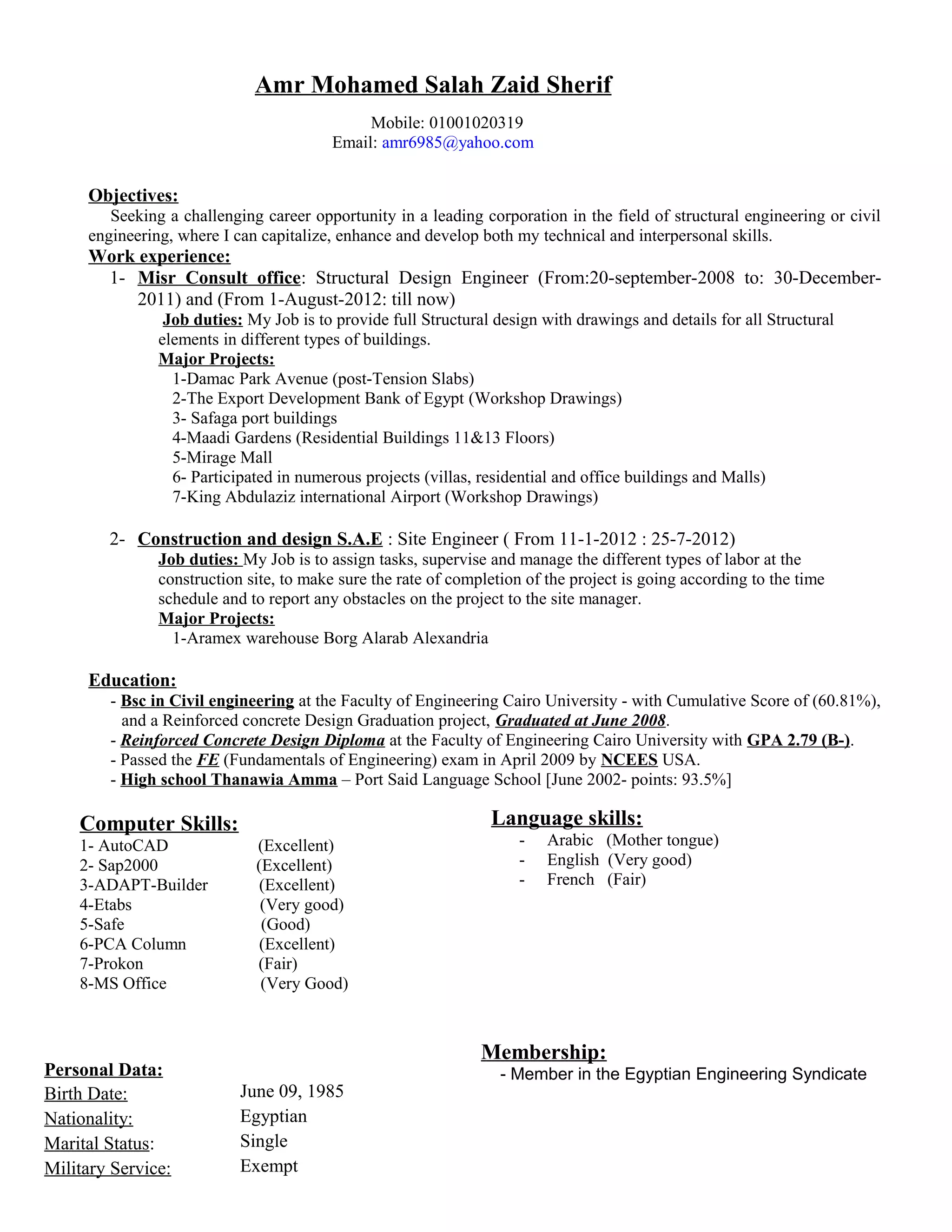 Amr m.salah cv-last-2 | DOC