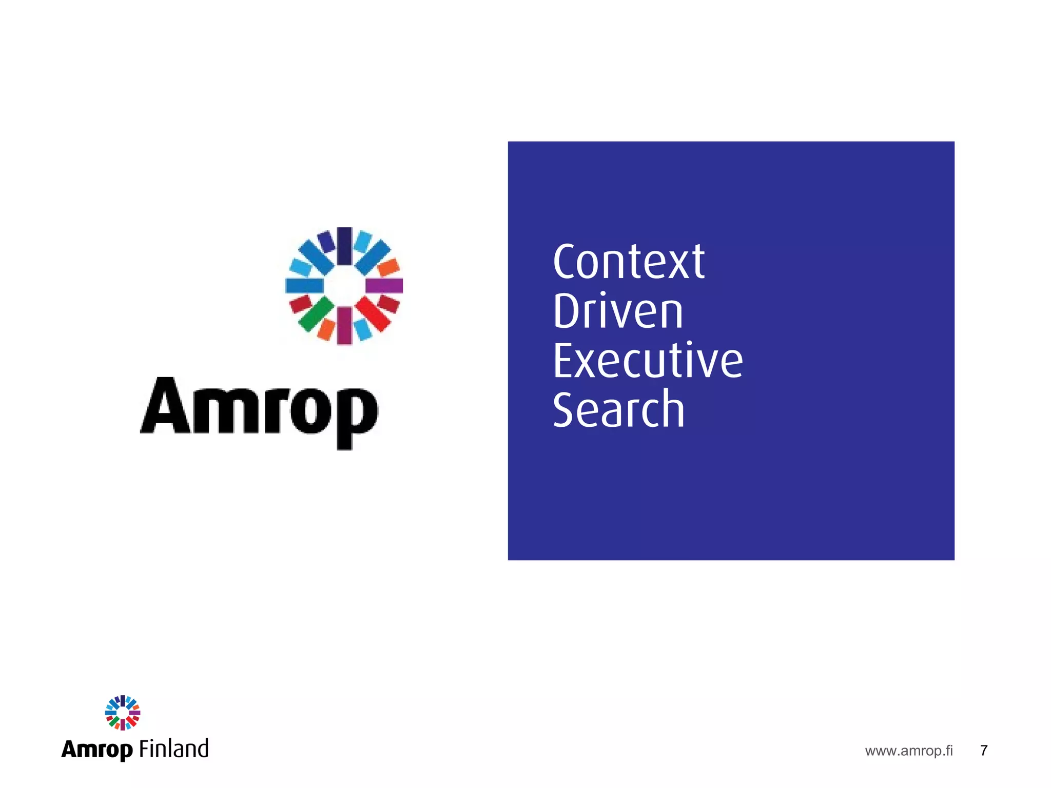 Amrop Finland Presentation | PPT | Management Consulting Industry ...