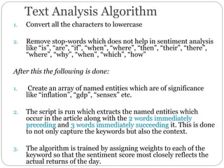 Text Analytics- An application in Indian Stock Markets | PPT