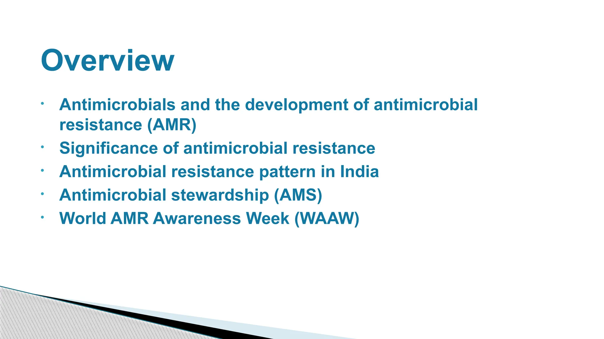 AMRAntimicrobial ResistenceAntimicrobial Resistence | PPTX