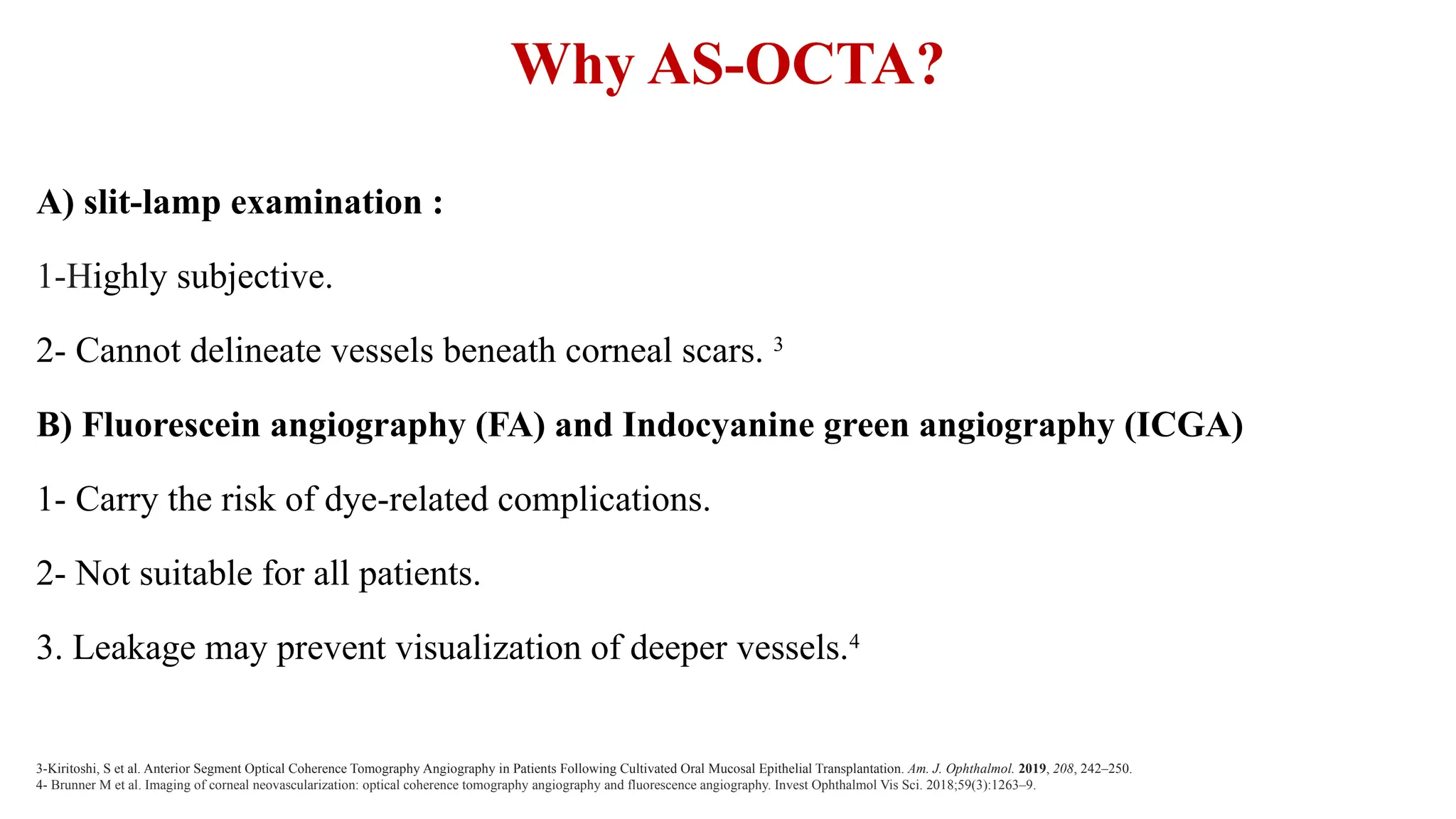 clinical application of OCT-A in anterior segment of the eye | PPTX