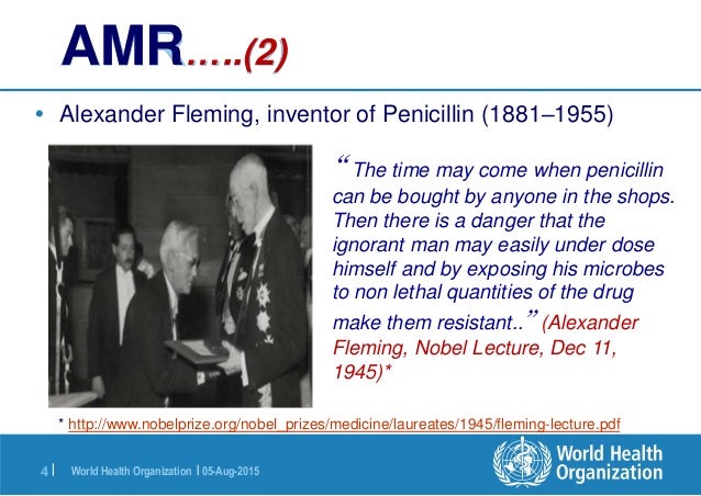 WHO - AMR Global Overview and Action Plan