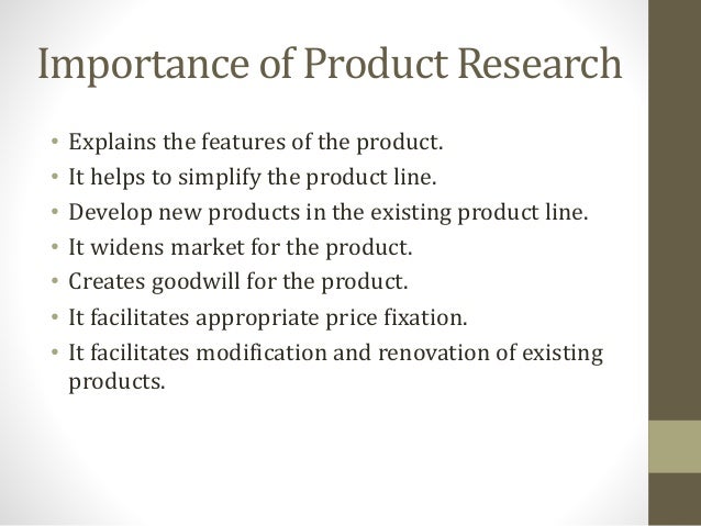 Product Research