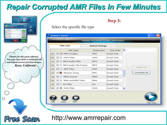 Methods to repair damaged or corrupted amr audio files | PPT