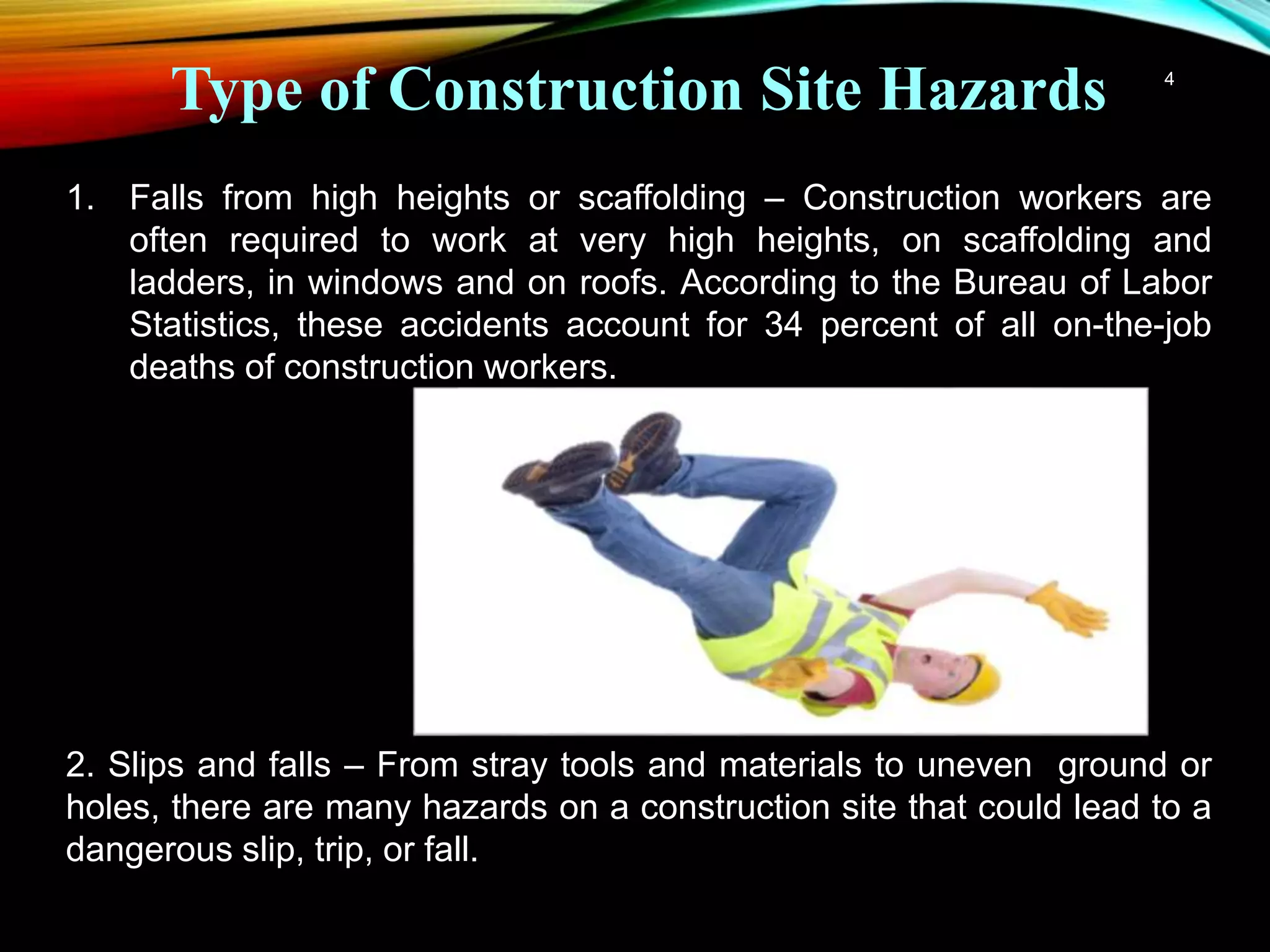 Construction Site Hazards & Safety Equipment | PPTX | Injuries ...