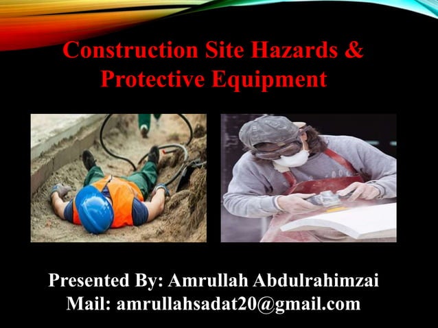 Construction Site Hazards & Safety Equipment | PPTX | Injuries ...