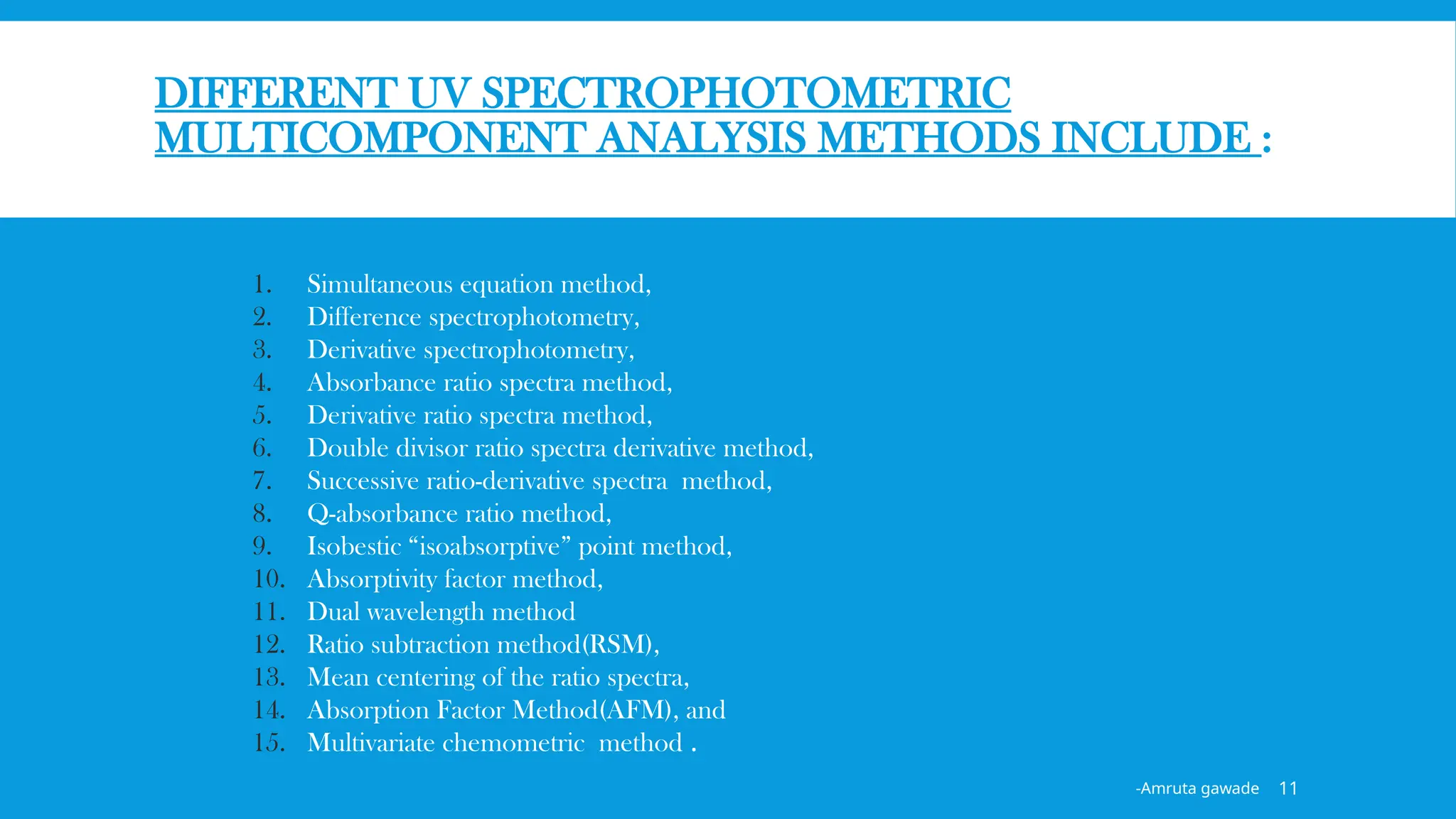 Application Of Uv Visible Spectroscopy Ima Sem Viii Pptx
