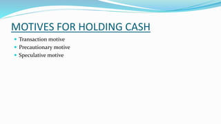 Amrutha menon cash management | PPTX