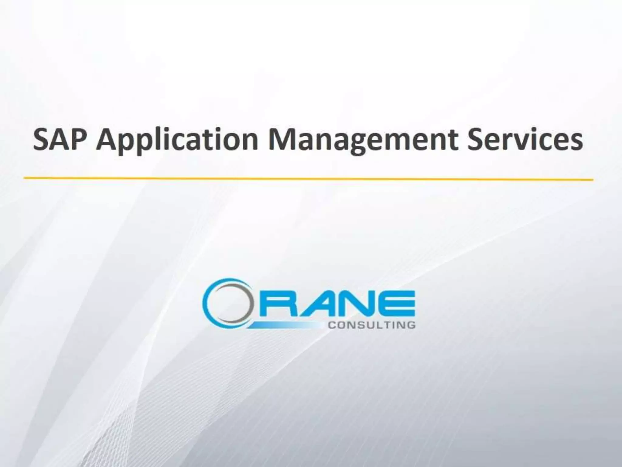 Application Management Services | PPTX
