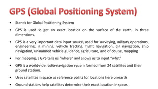 GPS & GIS | PPTX