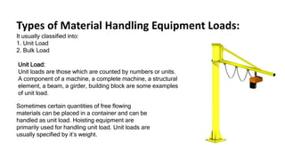 material handling and its classifications with principles. | PPTX