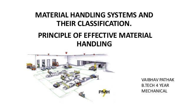 material handling and its classifications with principles.