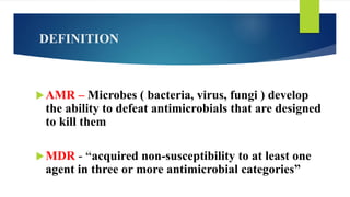 antimicrobial resistance a silent pandemic | PPT