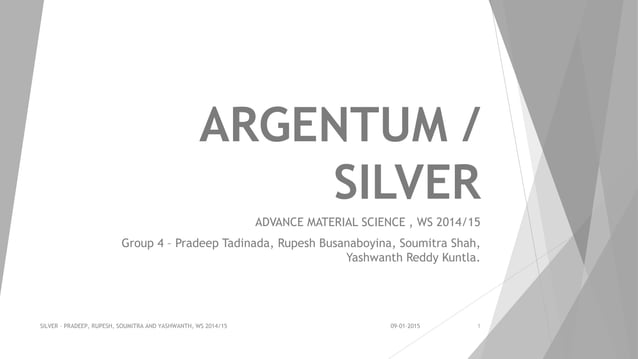 Ams 4 silver | PPT