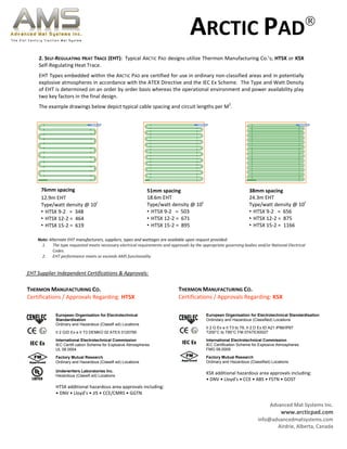 AMS - Arctic Pad - Technical Information | PDF