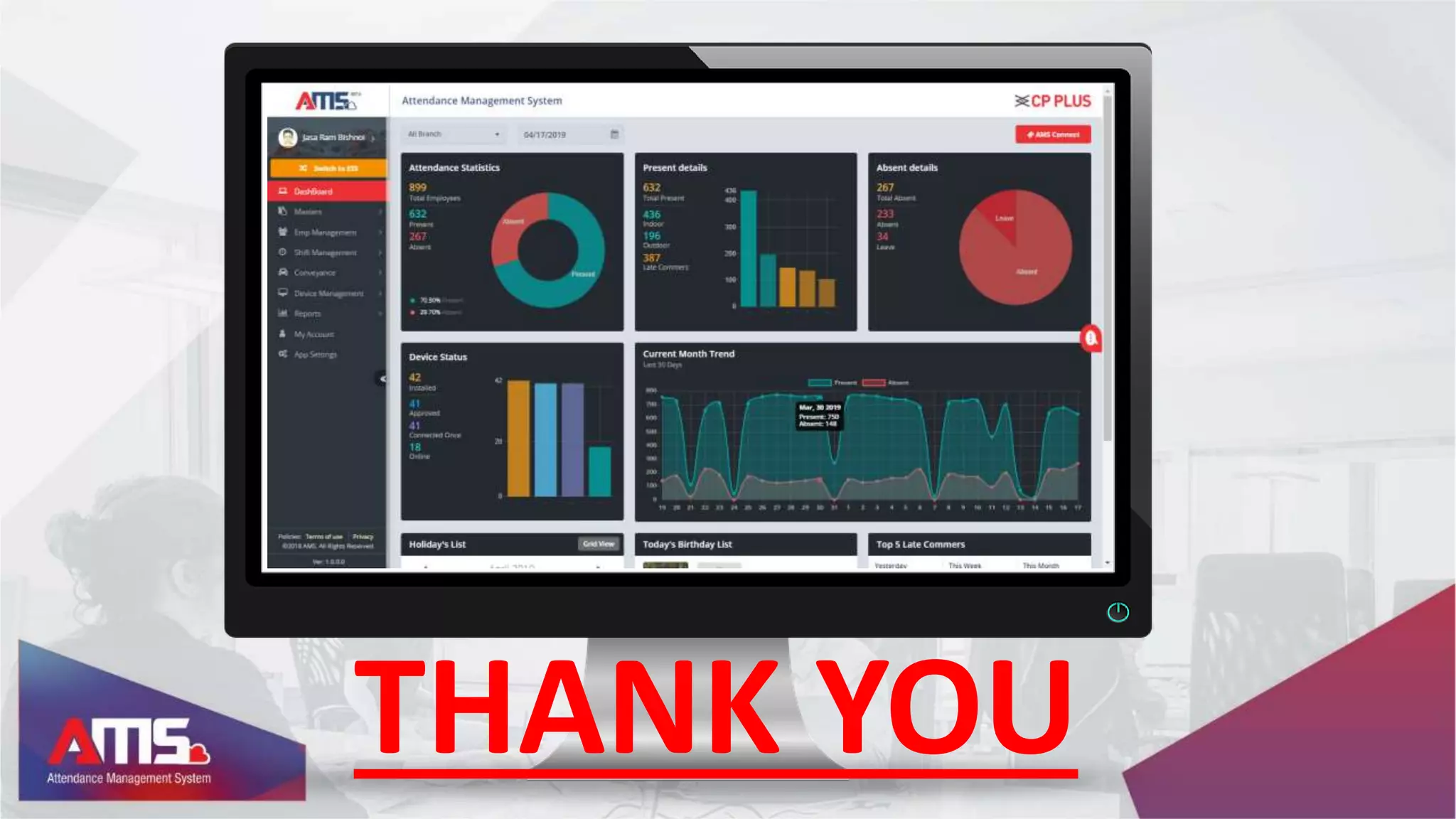 AMS- Attendance Management System | PPTX