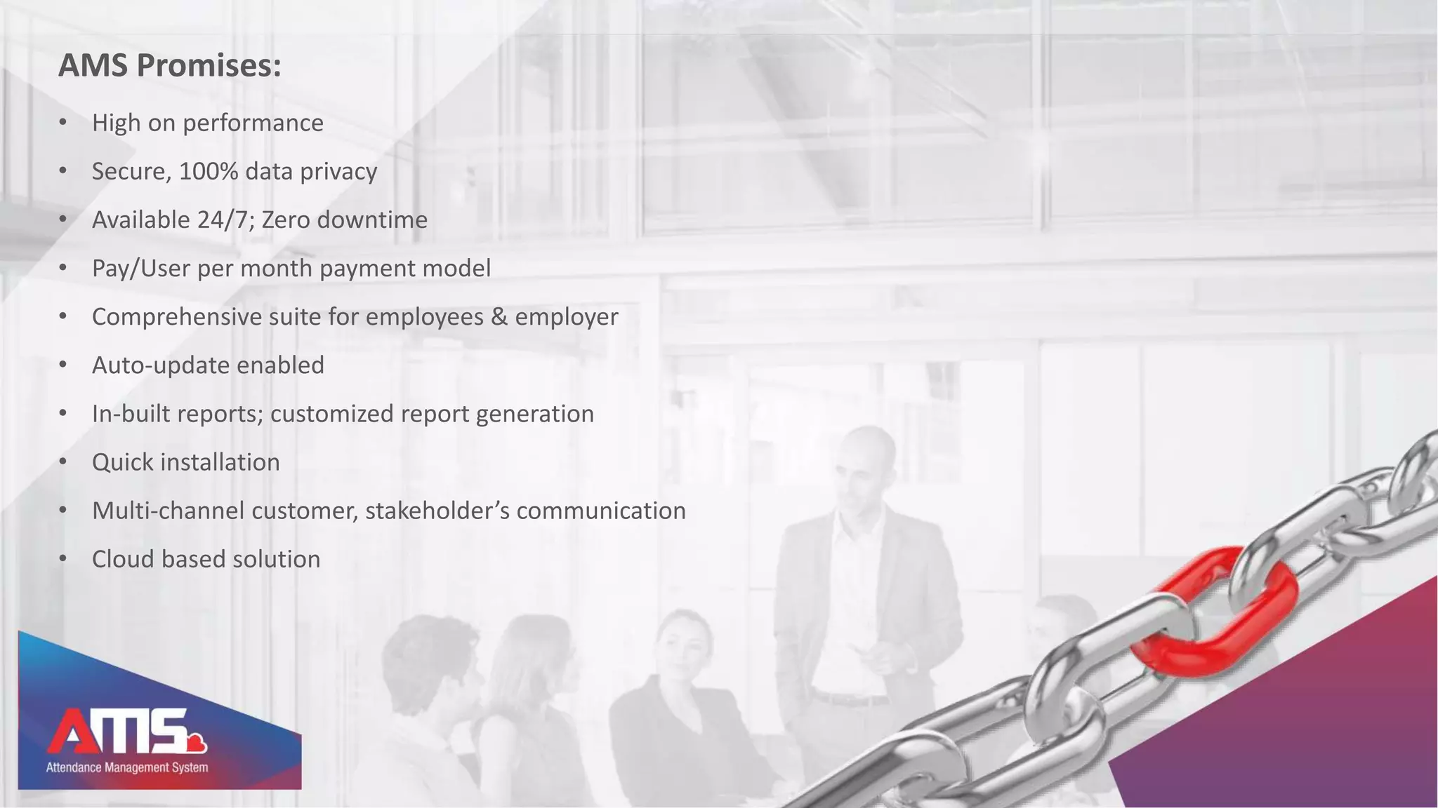 AMS- Attendance Management System | PPTX