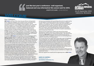 African Mining Summit 2019 Launch Brochure | PPT