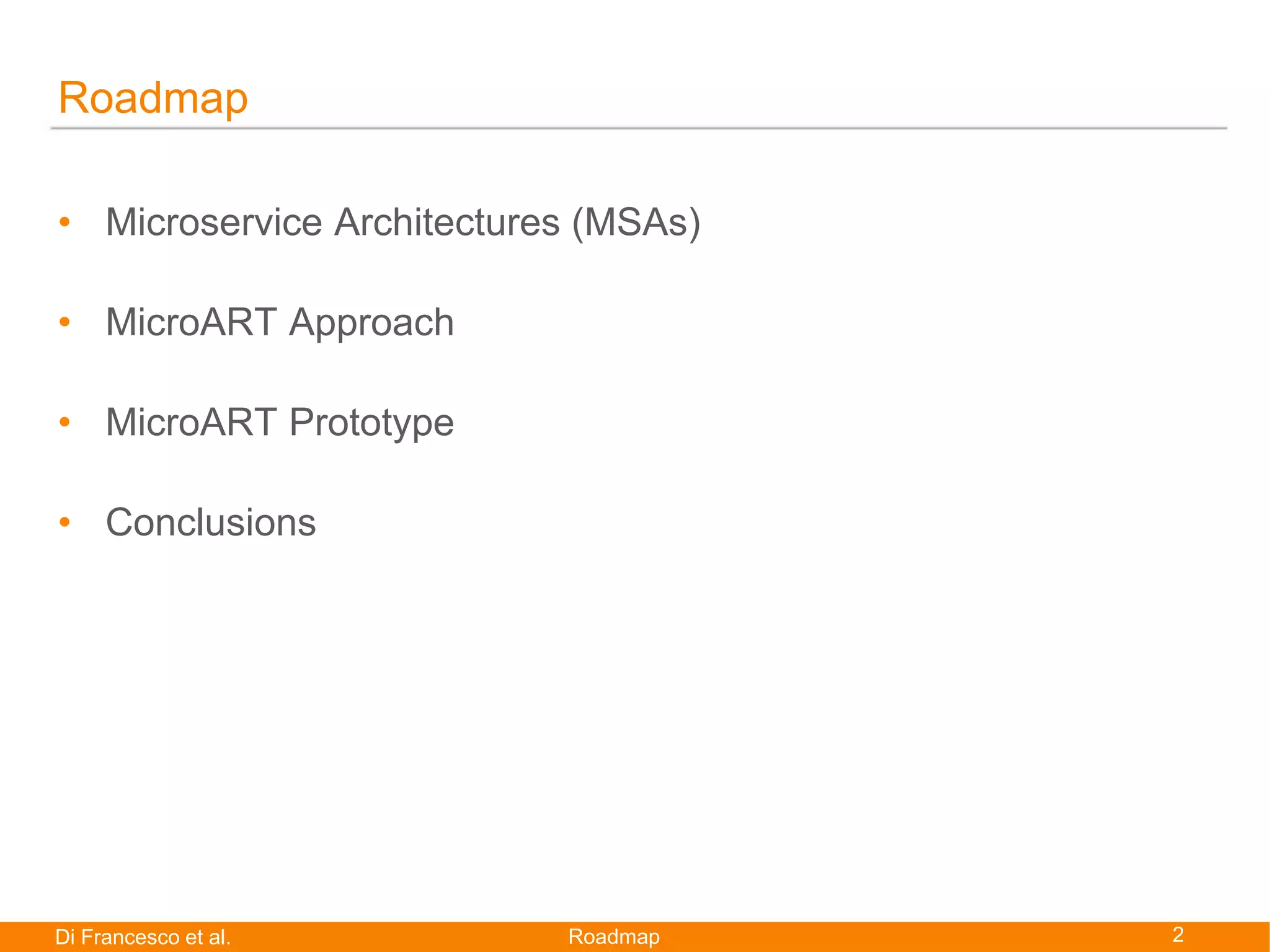 Towards Recovering The Software Architecture Of Microservice Based Systems Ppt