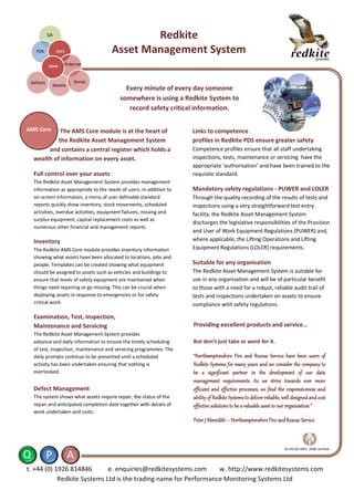 Redkite Asset Management Brochure | PDF | Web Development | Internet