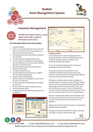 Redkite Asset Management Brochure | PDF | Web Development | Internet