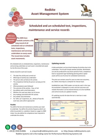 Redkite Asset Management Brochure | PDF | Web Development | Internet