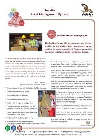 Redkite Asset Management Brochure | PDF | Web Development | Internet