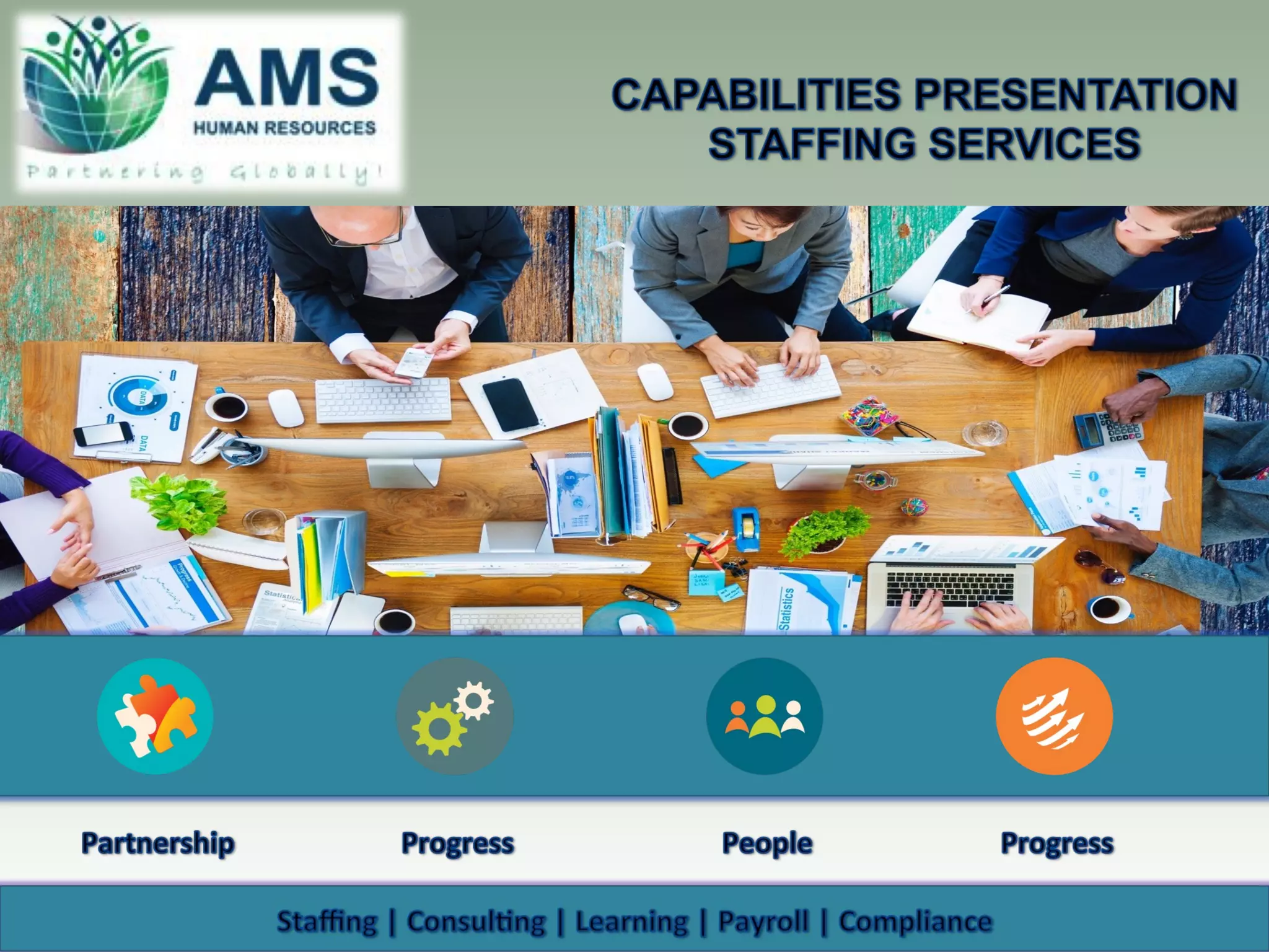 Staffing Capabilities Presentation - AMS Human Resources Pvt. Ltd. | PPT