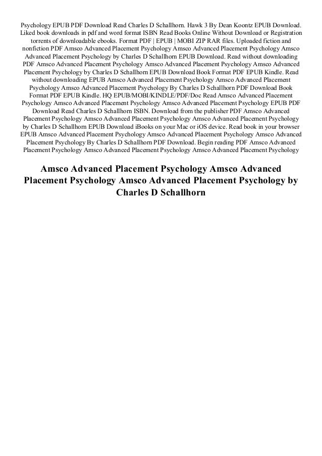 Amsco Advanced Placement Psychology Amsco Advanced Placement Psychology ...