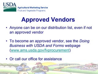 AMS Commodity Procurement Information