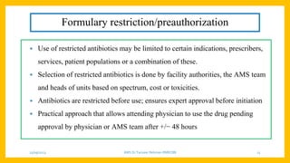 OVERVIEW OF ANTIMICROBIAL STEWARDSHIP | PPTX
