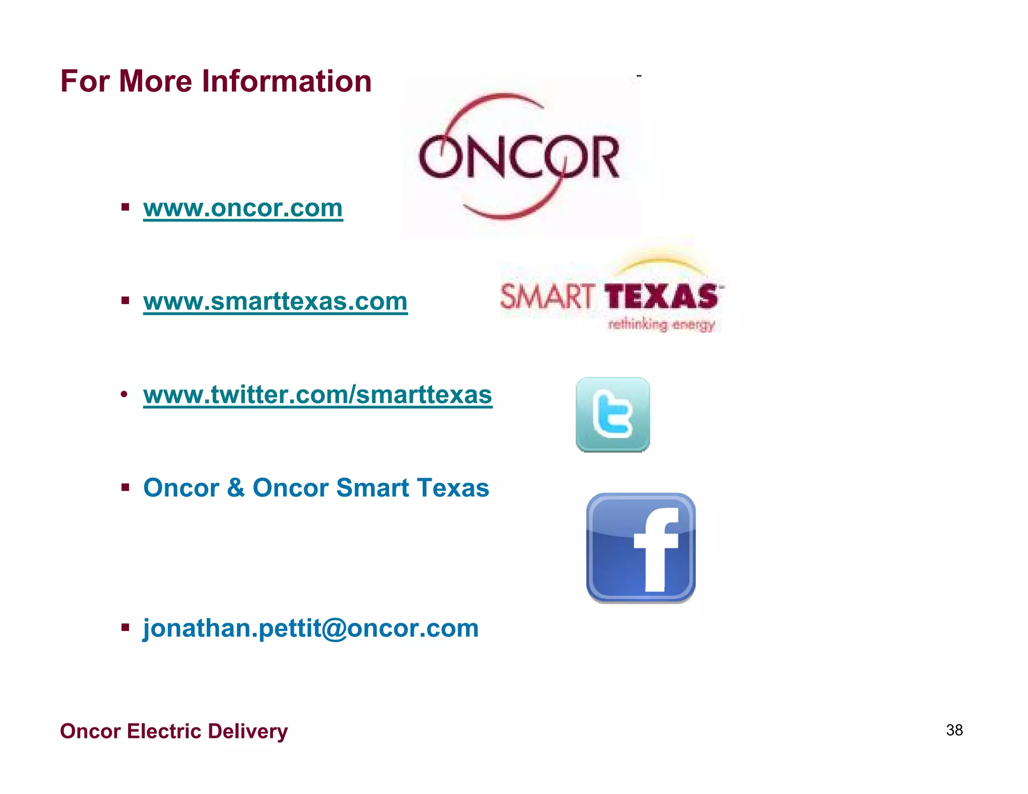 Oncor AMS to IBM Innovation Cafe Nov 2009 | PDF