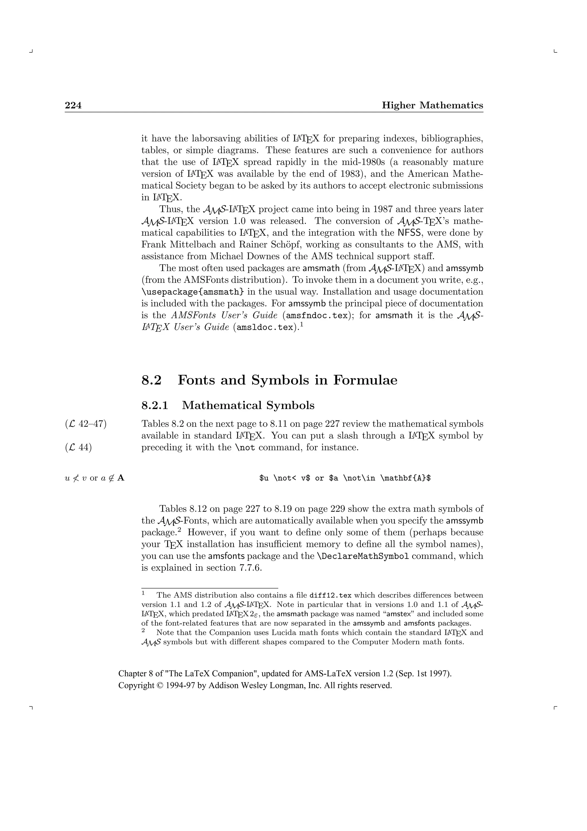 Ams latex higher mathematics | PDF