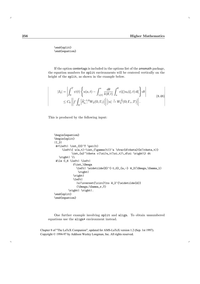 Ams latex higher mathematics | PDF