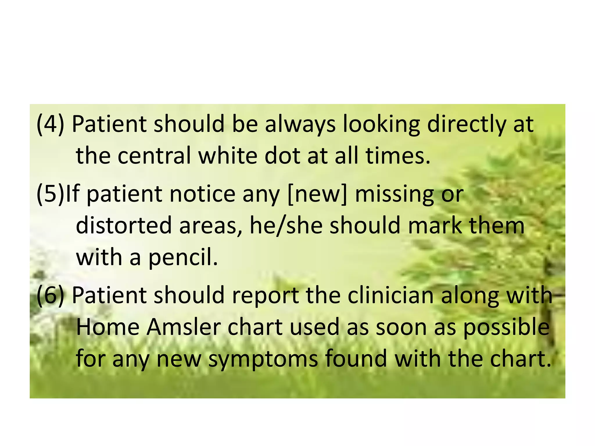 Amsler grid chart | PPTX