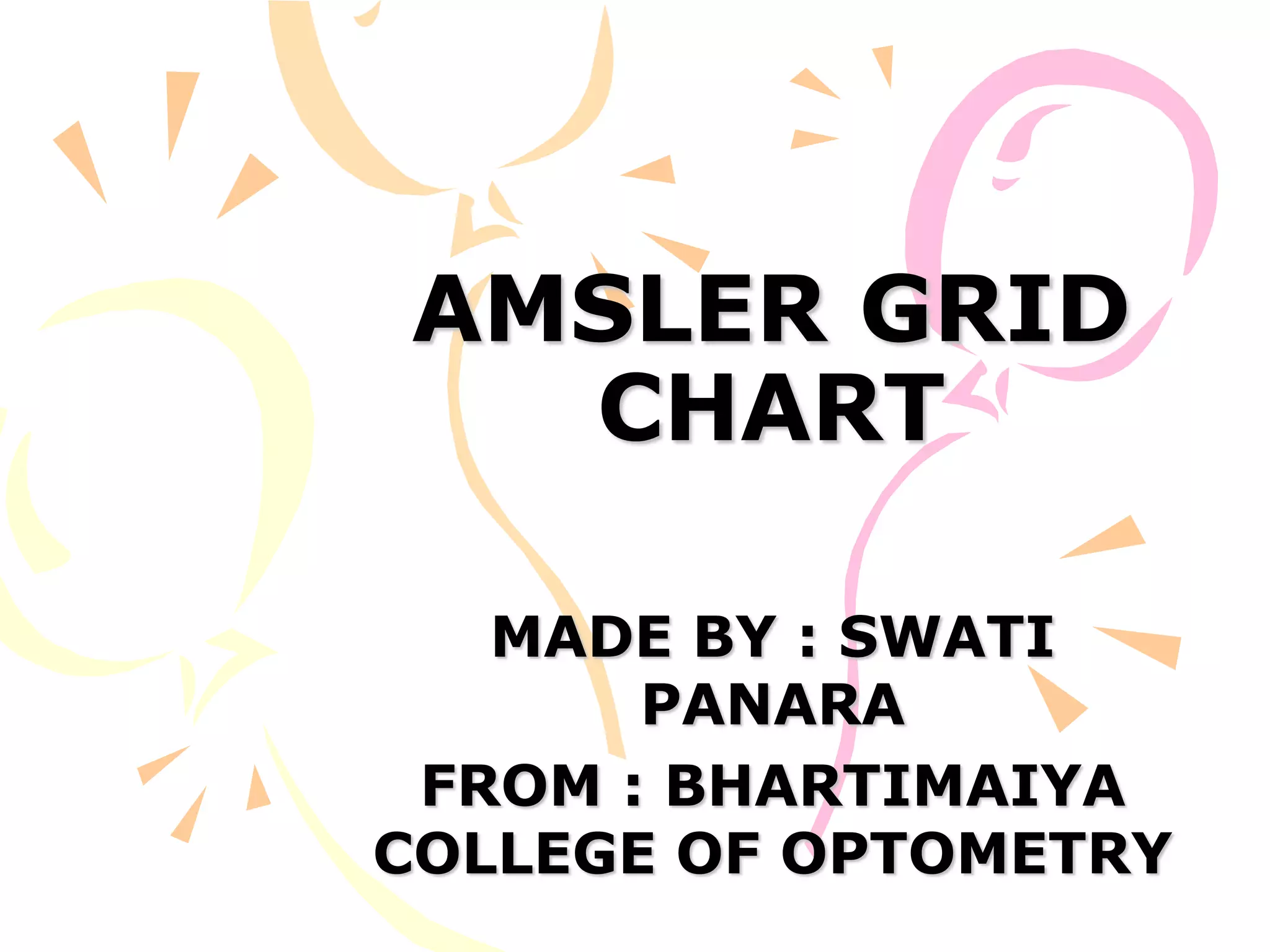 Amsler grid chart | PPTX