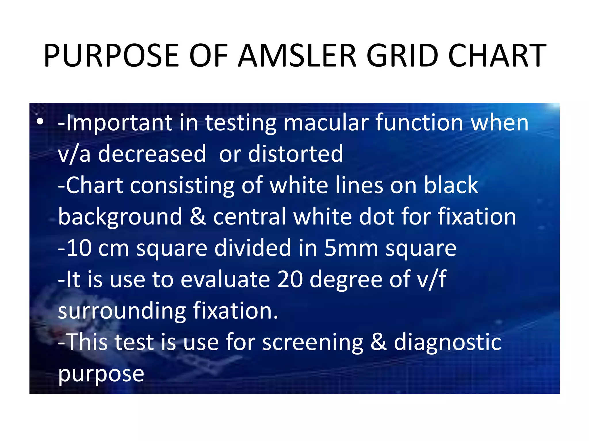 Amsler grid chart | PPTX