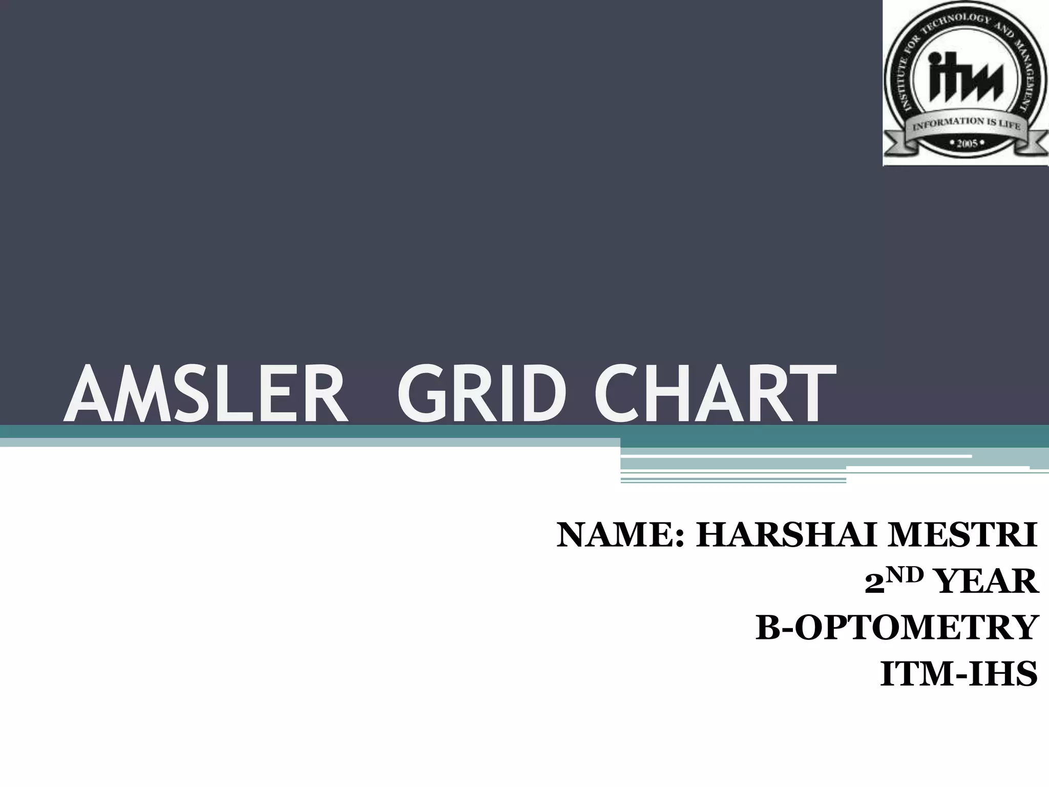 Amsler grid chart | PPT