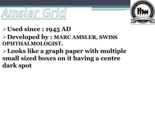 Amsler grid chart | PPT