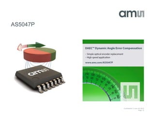 AS5047P Magnetic Position Sensor in Motor Control Systems | PDF