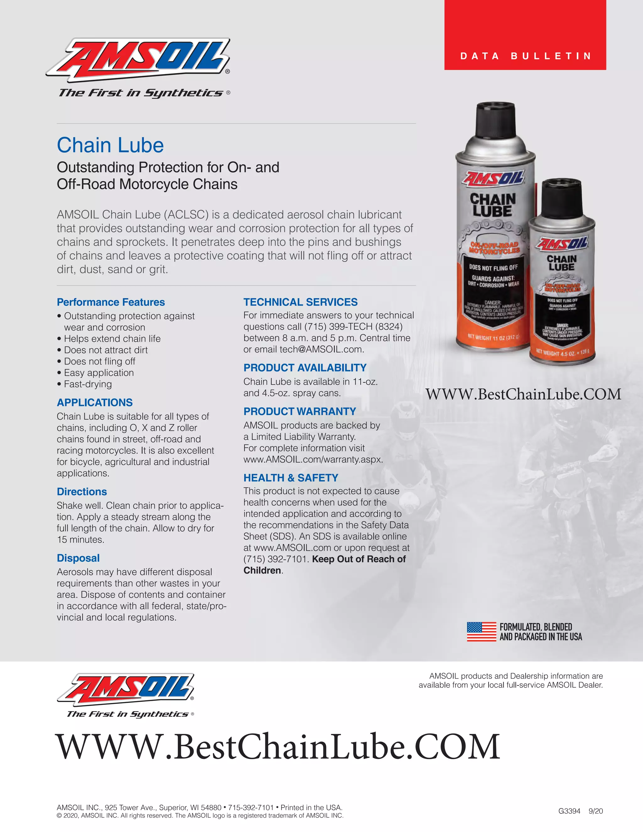 Amsoil chain lube | PDF