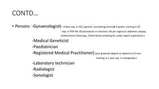 pre conception and prenatal diagnostic techniques(PCPNDT)- | PPTX