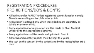 pre conception and prenatal diagnostic techniques(PCPNDT)- | PPTX