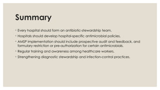 Rational Use of Antimicrobials and Antimicrobial Stewardship programme ...