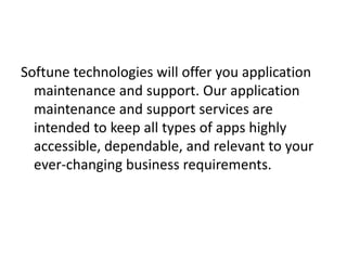 AMS Solutions | Application Maintenance and Support | USA | PPTX | IT and Internet Support ...