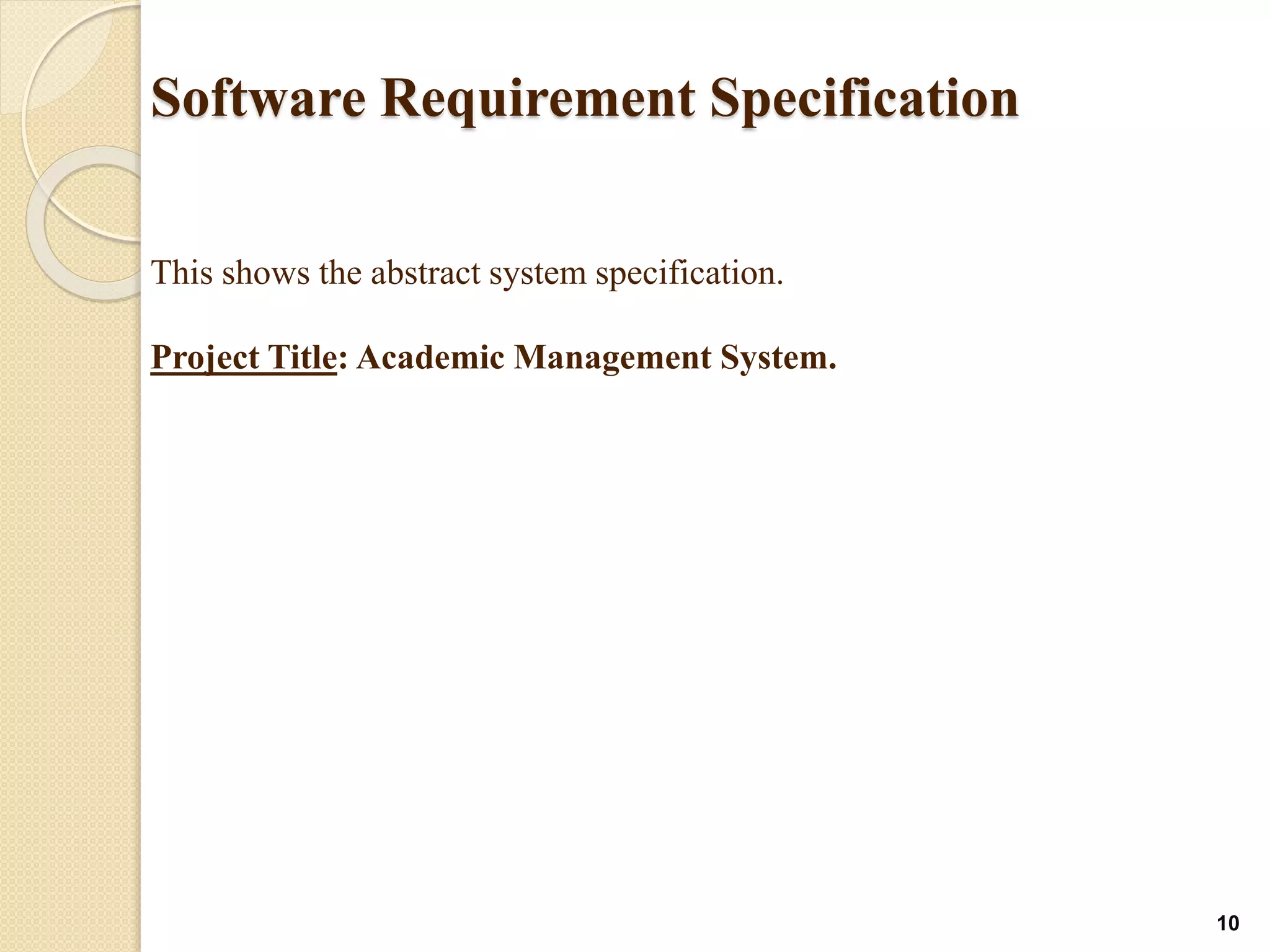 Academic management system PPT | PPTX