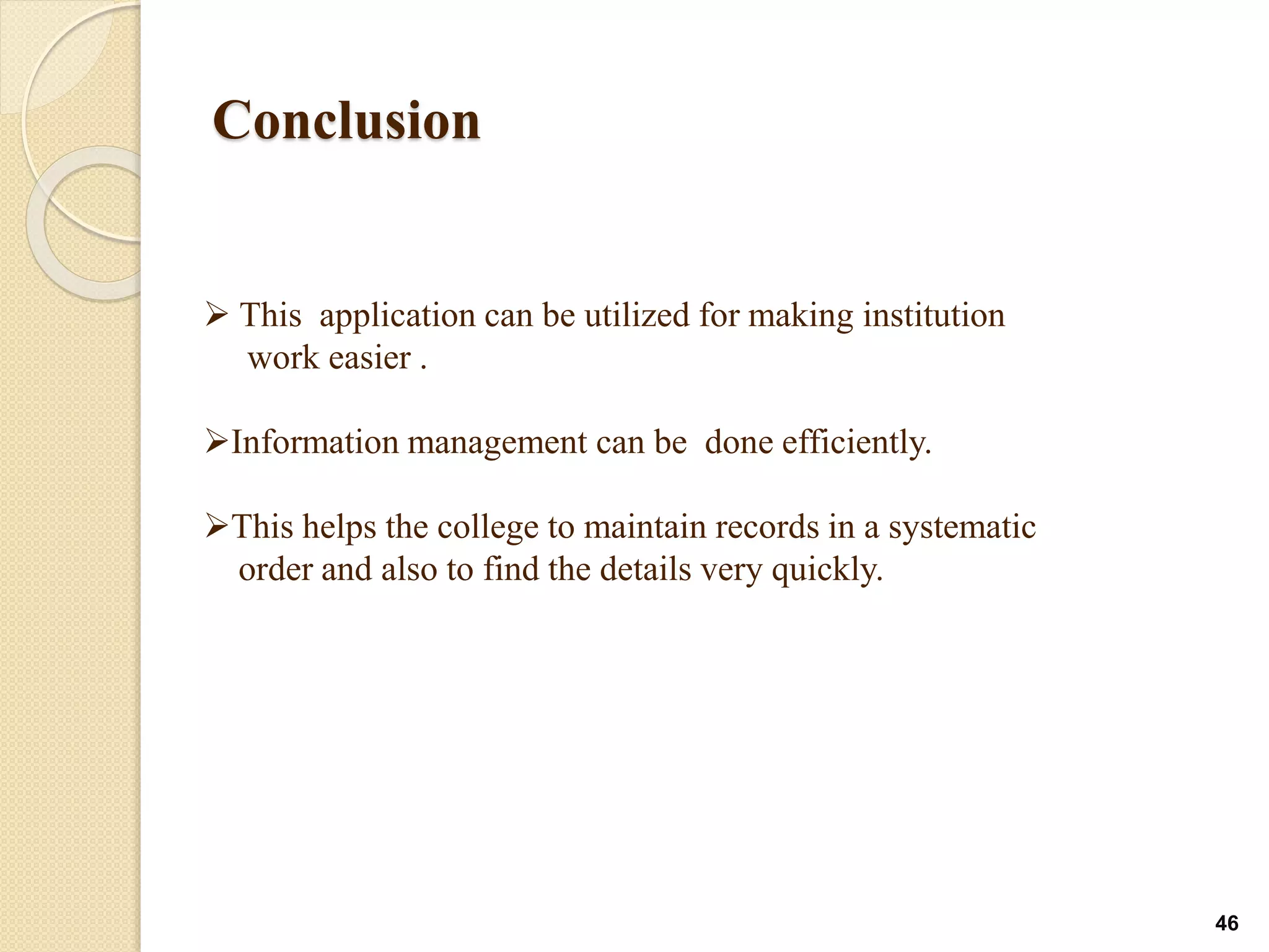 Academic management system PPT | PPTX