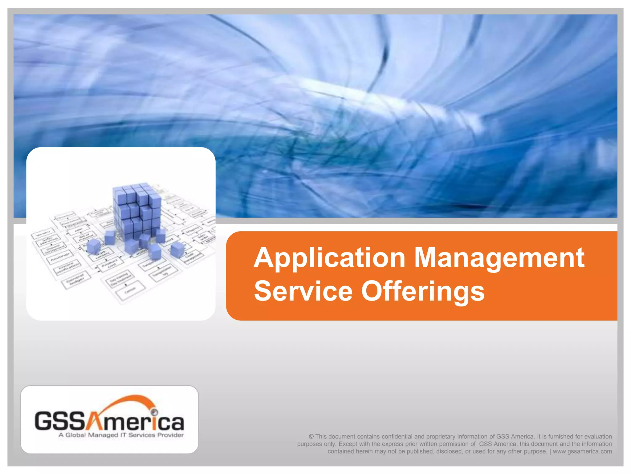 Application Management Service Offerings | PPTX