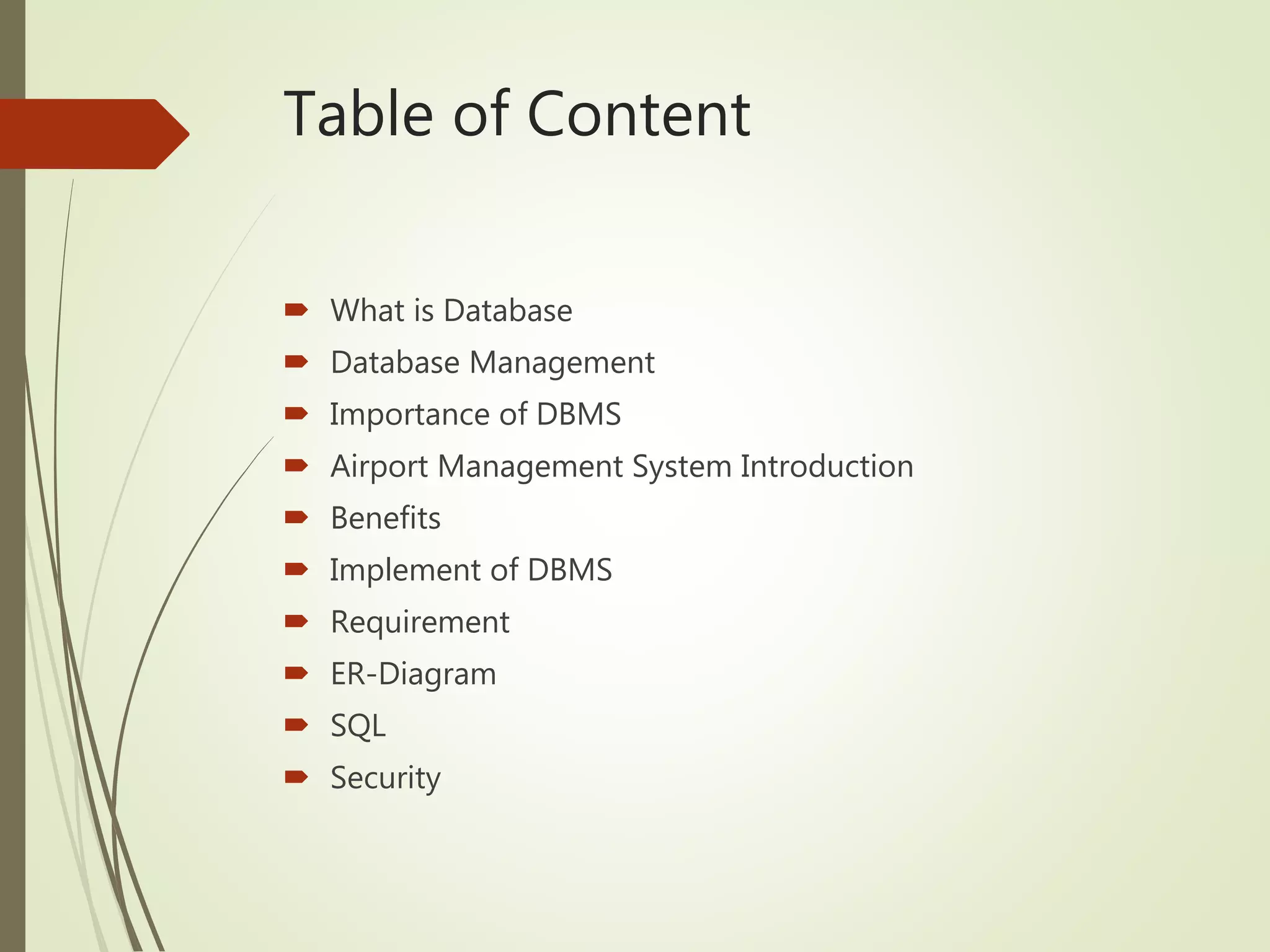 Database Project Airport management System | PPTX